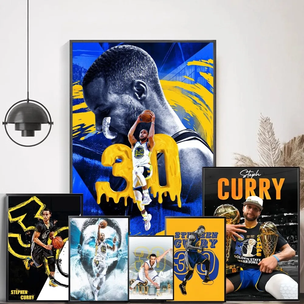 S-Stephen Super Star C-Curry Anime Posters Sticky Waterproof Paper ...