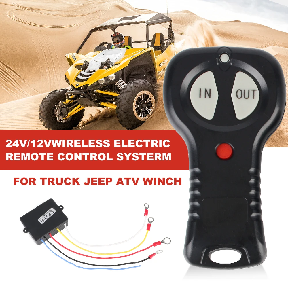 For-Jeep-Off-road-ATV-Truck-Winch-Remote-Control-System-Handset-Switch ...