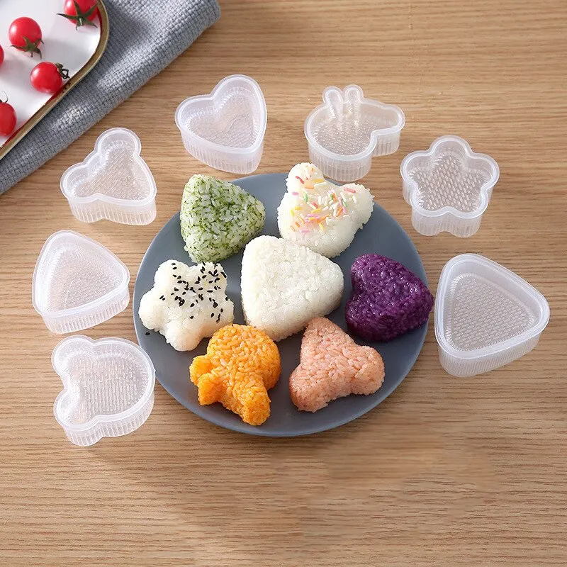 7-Pack-Rice-Mold-Kit-Classic-Triangle-Rice-Ball-Mold-Maker-Sushi-Mold ...