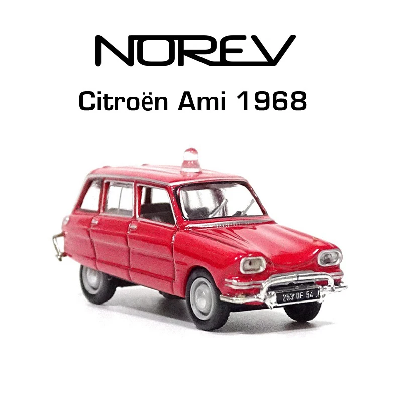 Norev schaal 1:87 1968 Citroen Ami 6 politie rode automodel geschikt ...