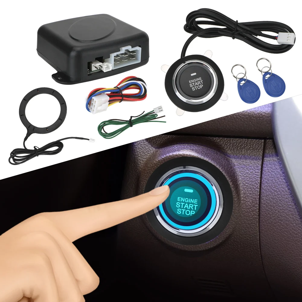 Keyless-Entry-Starter-Antitheft-System-12V-Engine-Push-Button-One-Start ...