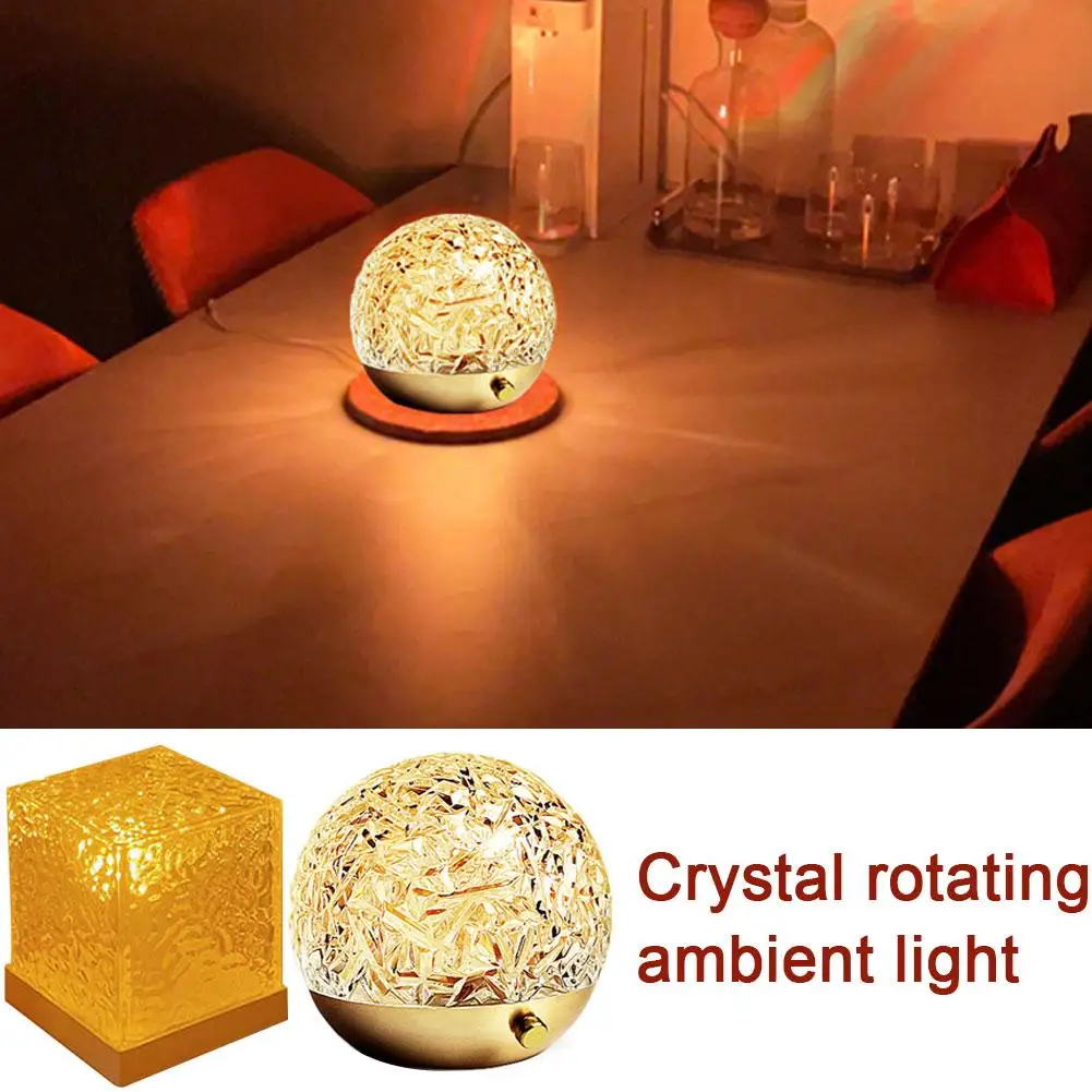 Water-Ripple-Projector-Night-Light-Crystal-Lamp-Rotating-Bedroom-Light ...