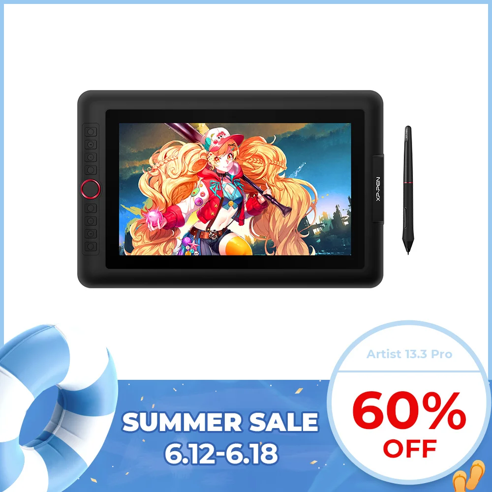 Xp-pen Artist 13.3pro Graphic Drawing Tablet Monitor 13.3 Inches 123 ...