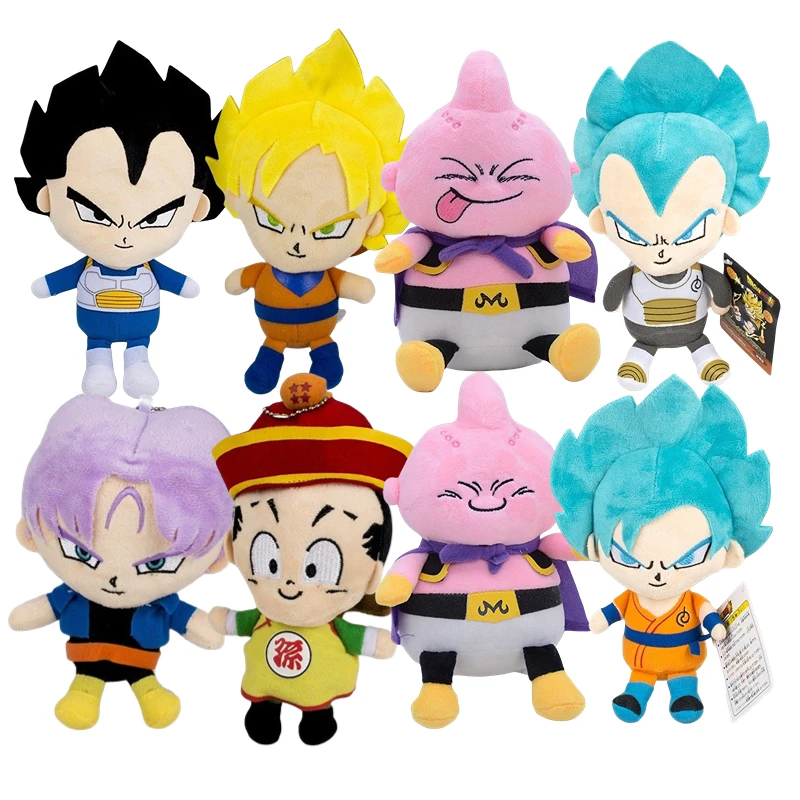 20cm-Dragon-Ball-Plush-Stuffed-Toys-Goku-Vegeta-Buu-Gohan-Trunks-Japan ...