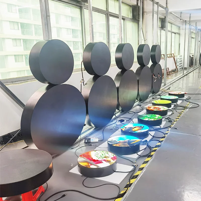 Indoor-P2-5-Round-LED-Display-Single-Side-Circle-Sign-Flat-Round-LED ...