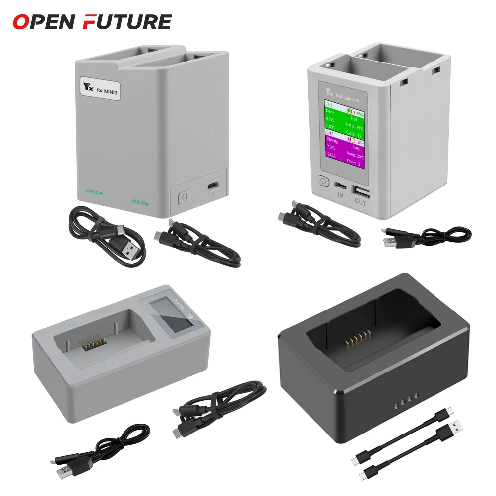 Charging-Hub-For-Mini-3-Battery-Colorful-Screen-Digital-Display-Screen ...