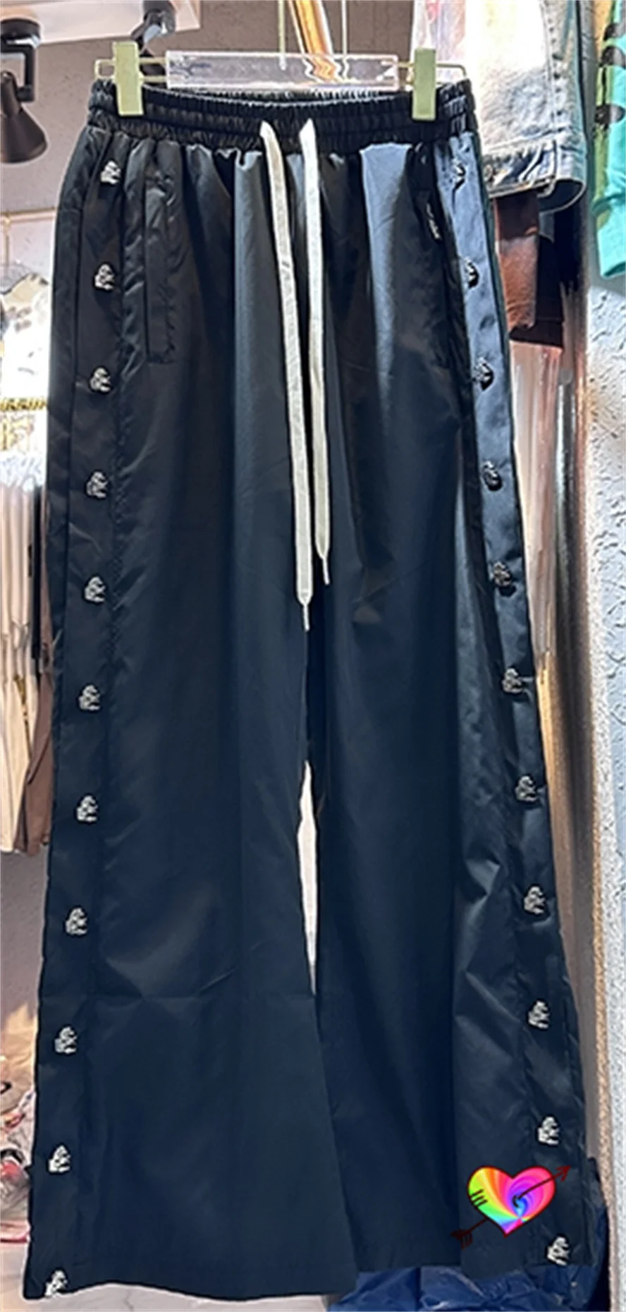 Multi-metal-Tag-Logo-Hellstar-Pants-Men-Women-Zip-Hellstar-Track-Pants ...