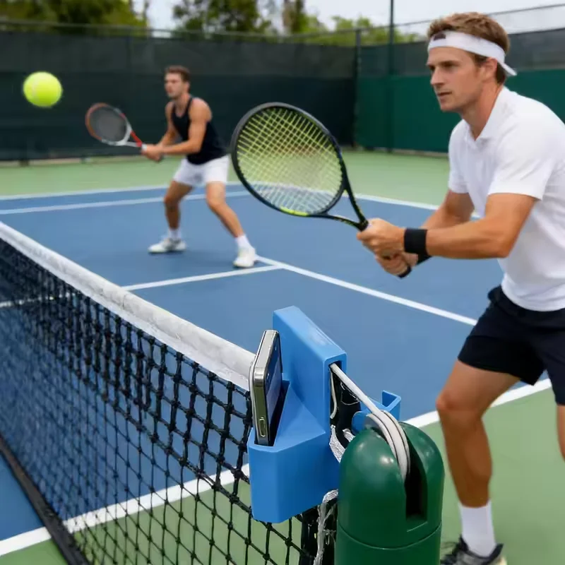 New Tennis Camera Mount Dual Perspective Phone Action Camera Holder ...