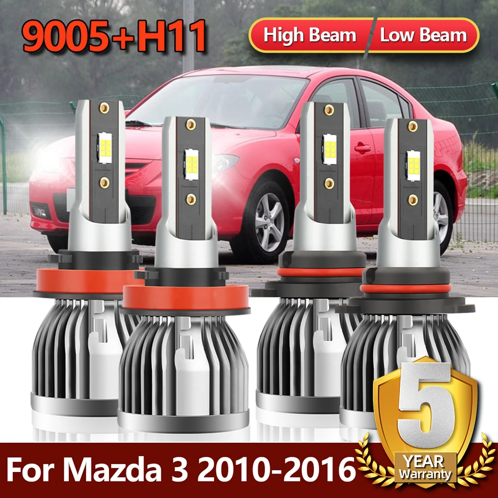 Roadsun LED 16000LM 12V Auto Headlight Bulbs Car Lamp Turbo Fan Luces ...