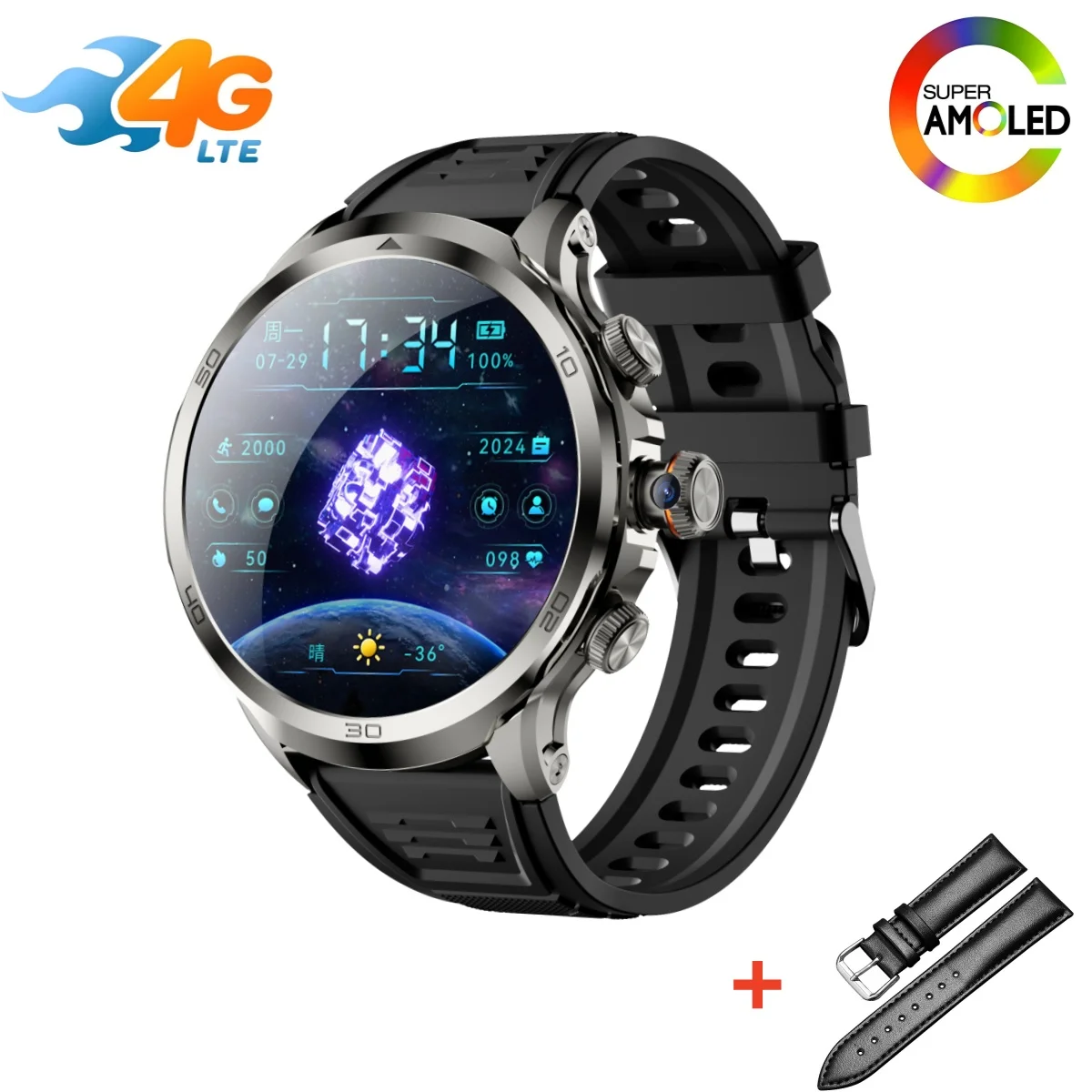 Reloj-inteligente-H19-4G-Netcom-completo-Android-9-0-Smartwatch-900W-c ...