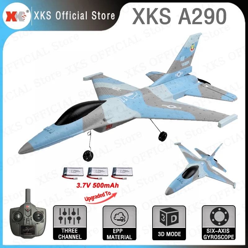 WLtoys XKS A290 RC Plane 2.4G 3Ch Remote Control 3D/6G System EPP Rc ...