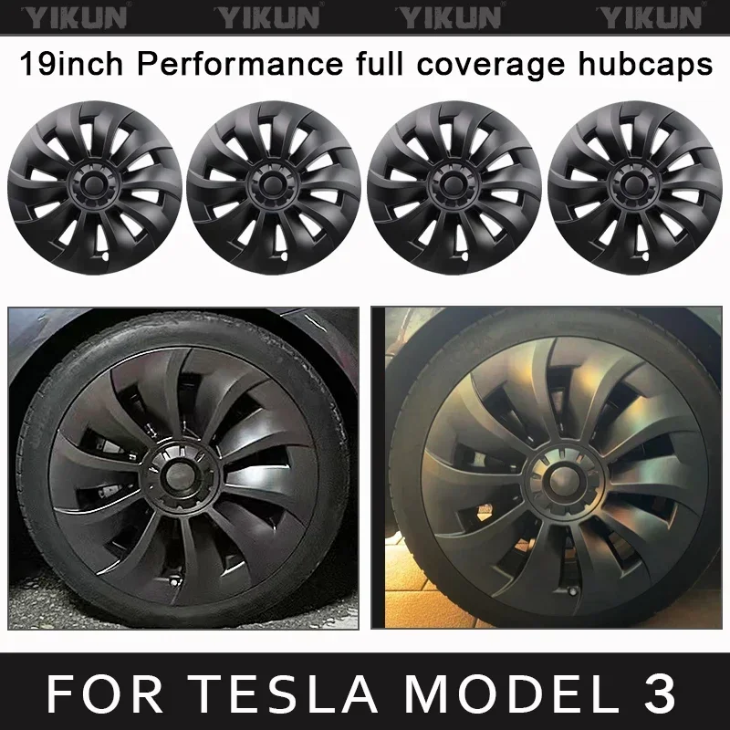 4PCS-Hub-Cap-for-Tesla-Model-3-19-Inch-Wheel-Cap-Performance ...