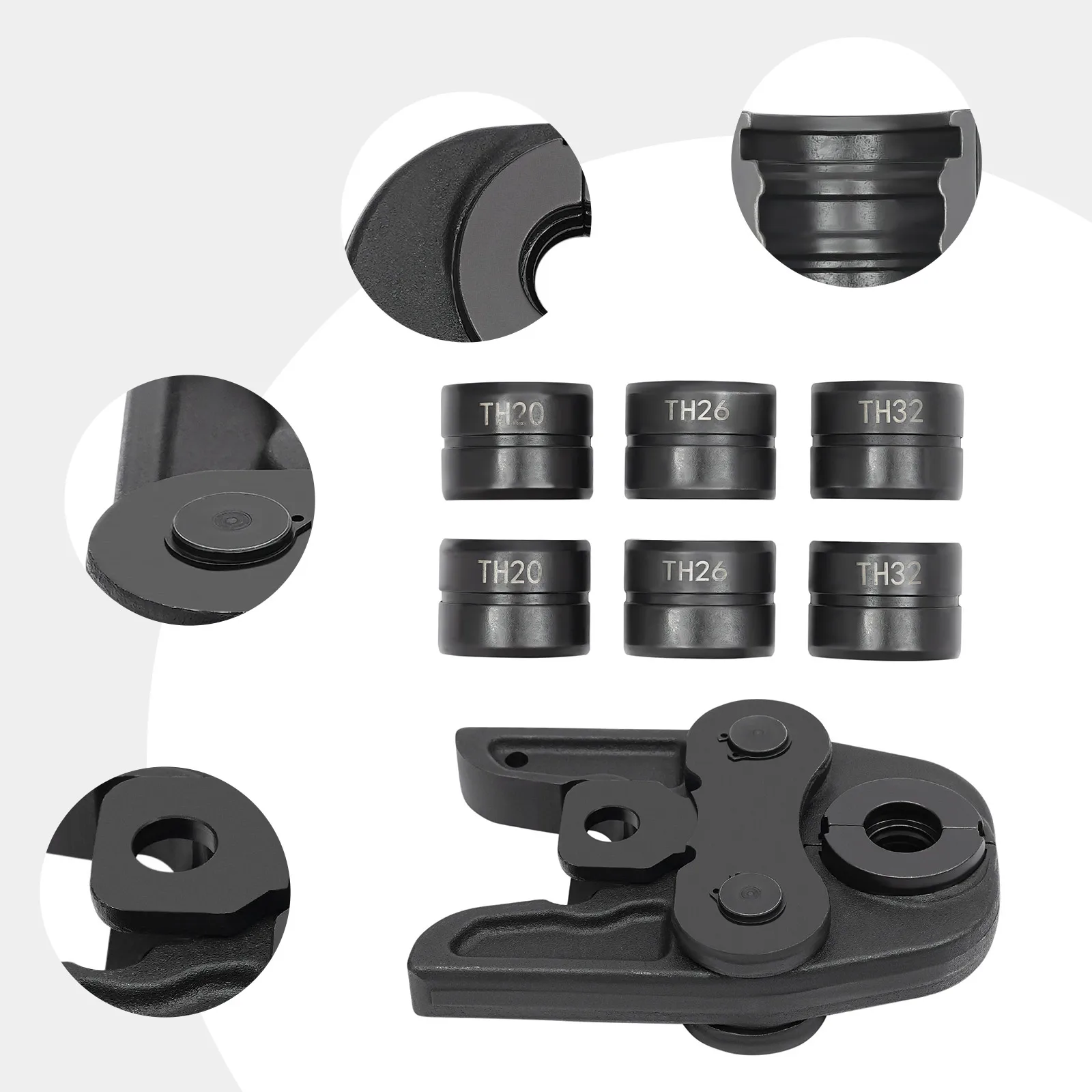 Hardened-Steel-Press-Jaw-with-4-types-of-TH-molds-Contour-Pressing ...