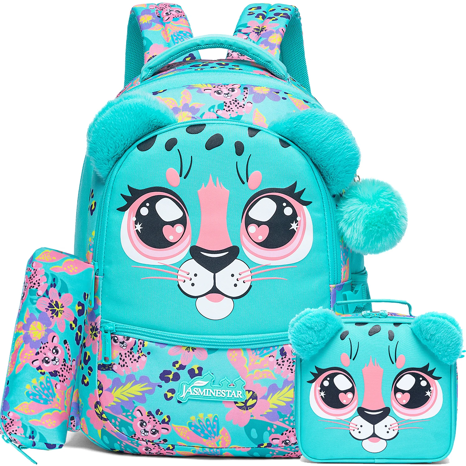Cute-Animal-Backpacks-for-Girls-School-Bag-with-Lunch-Box-Pencil-Case ...