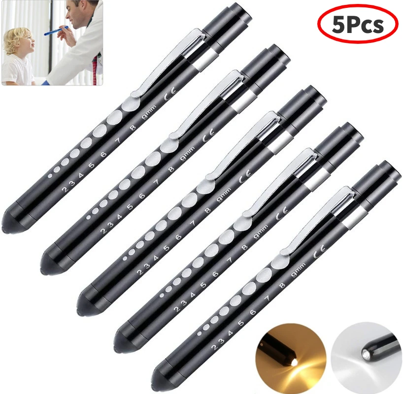 Portable-Mini-LED-Flashlight-Work-Light-Medical-First-Aid-Pen-Light ...