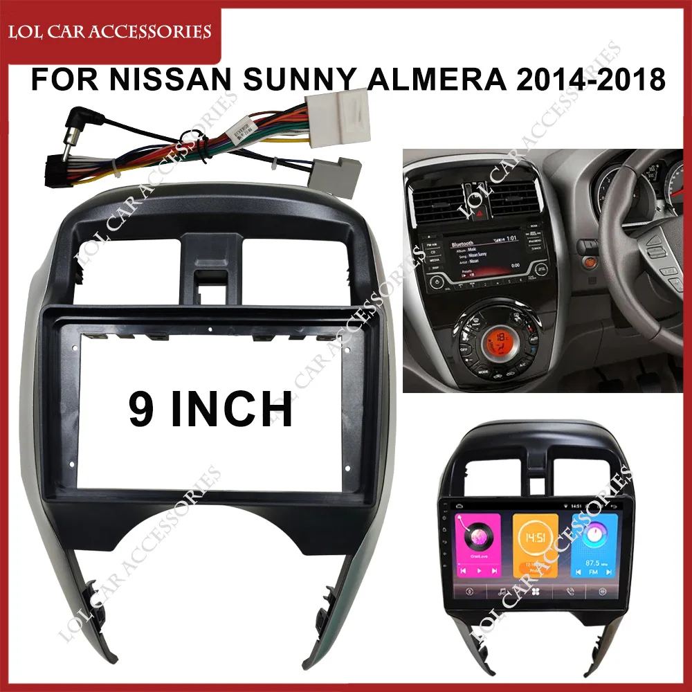 9 Inch For Nissan Sunny Almera 2014-2018 Car Radio Stereo Android MP5 ...