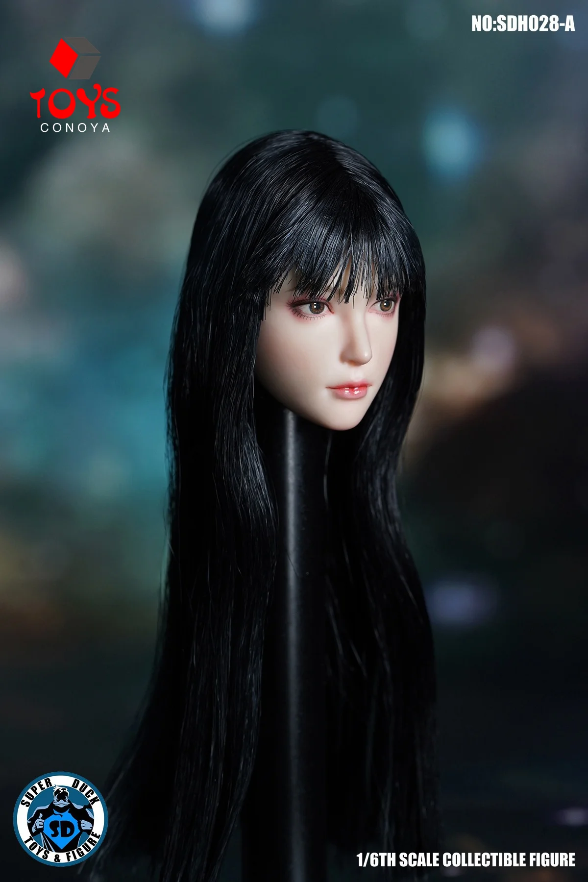 SUPER DUCK SDH028 1/6 Scale Beauty Long Hair Head Sculpt Carving Model ...