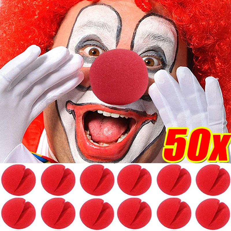 50-3-Uds-esponja-roja-payaso-nariz-bolas-de-espuma-circo-Cosplay ...