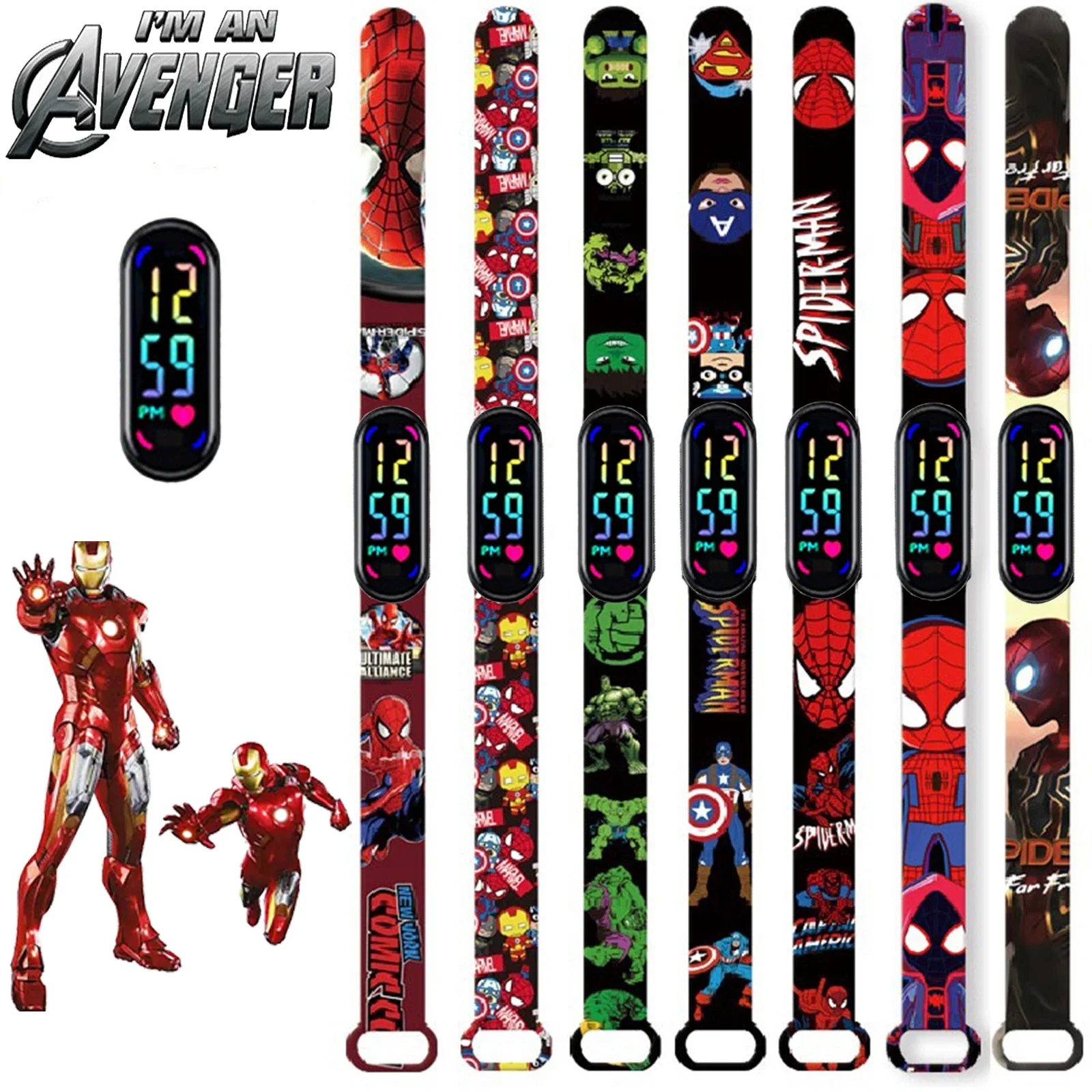 Disney-Spider-Man-children-s-Cartoon-Anime-Character-Luminous-Bracelet ...
