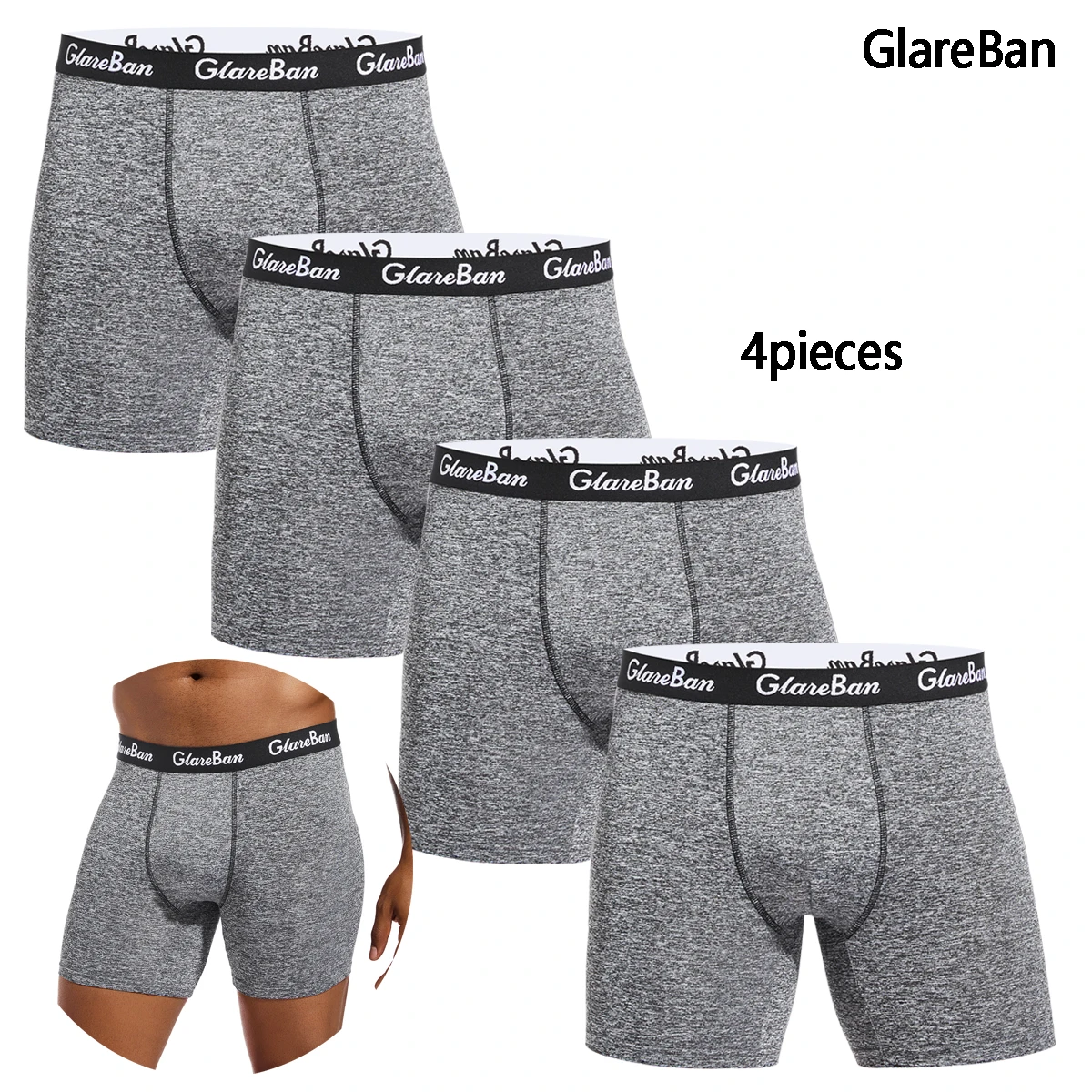 Ensemble-de-boxers-mi-longs-pour-hommes-sous-v-tements-masculins-cale ...