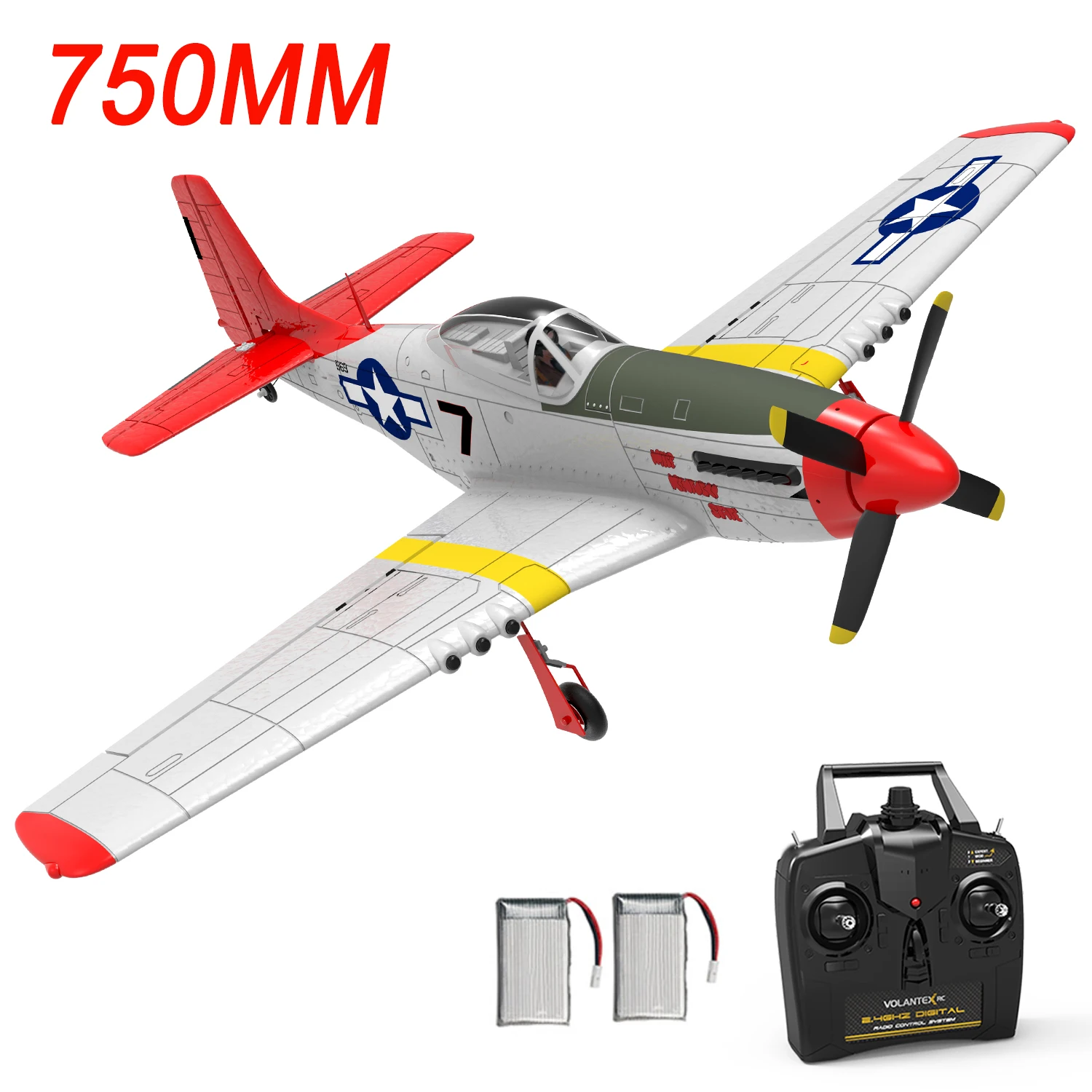 29.5" 750MM Extra Large P51 P51D Remote Control Aircraft Professional ...