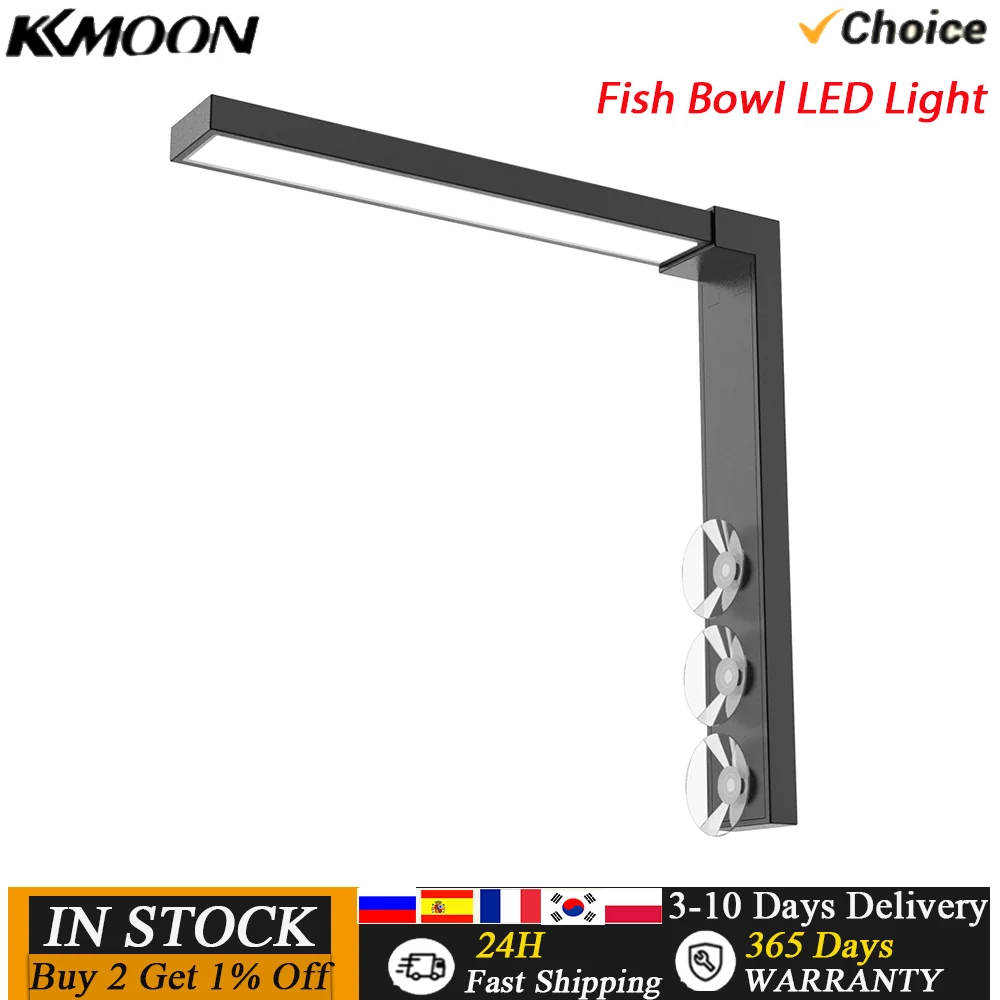 ABS-Small-Fish-Bowl-LED-Light-Desktop-Aquarium-Algae-Aquatic-Plants ...