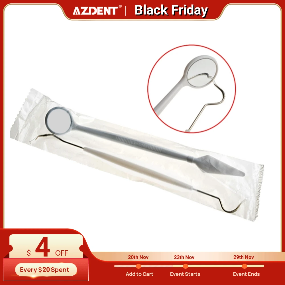 AZDENT-1-Kit-Dental-Instrument-Oral-Mirror-Teeth-Explorer-Probe-Double ...