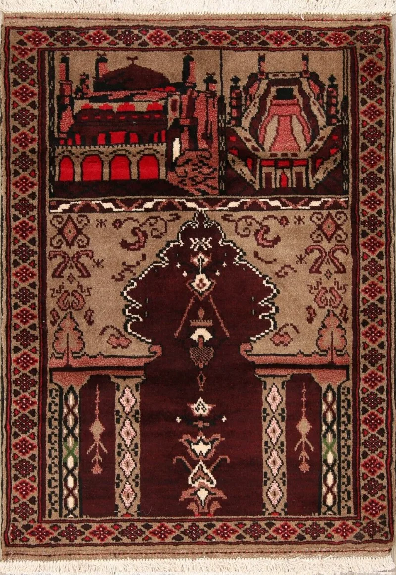 Alfombra-geom-trica-pict-rica-de-Turkoman-alfombra-de-rea-rectangular ...