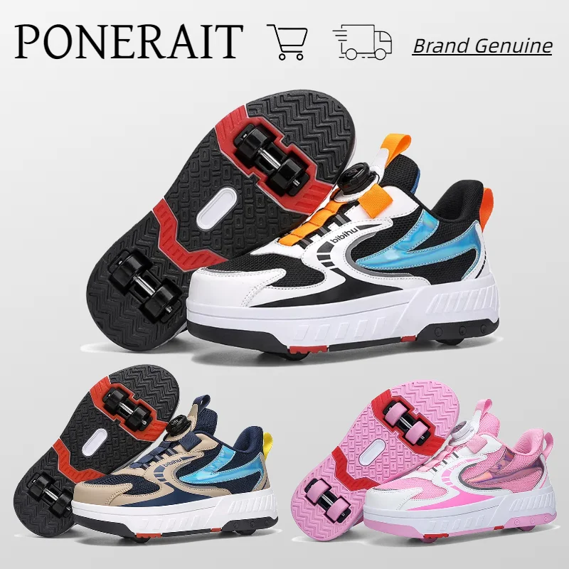 PONERAIT-4-Wheel-Roller-Shoes-Children-s-Adult-New-Sports-Roller-Skates ...
