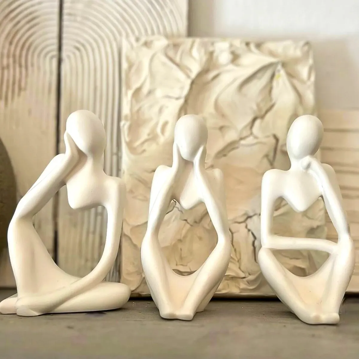 Nordic-Art-Abstract-Thinker-Statue-Silicone-Mold-Modern-European-Style ...