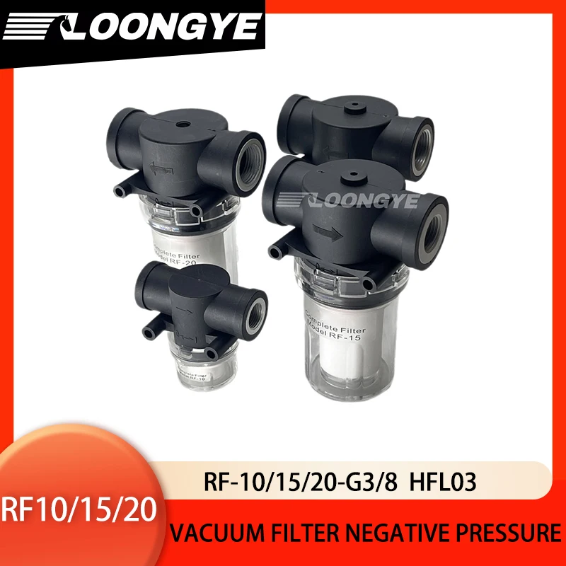 LOONGYE Vacuum Pump Filter RF10/15/20 Suction PFA Pipeline RF Negative ...