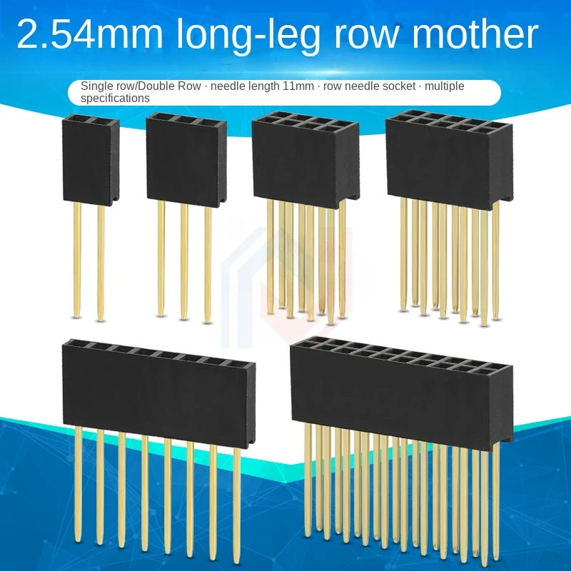2-54mm-Spacing-Single-Row-Double-Row-Lengthened-Female-Header-Pin ...