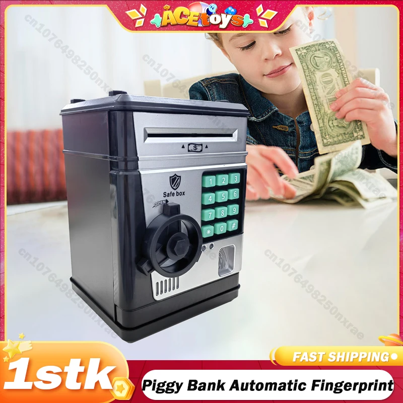 Electronic-Piggy-Bank-Automatic-Fingerprint-Password-ATM-Mini-Safe ...