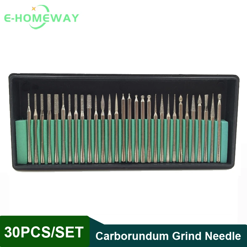 30Pcs-Diamond-Grinding-Burr-Bits-Needle-Point-For-Engraving-Carving ...