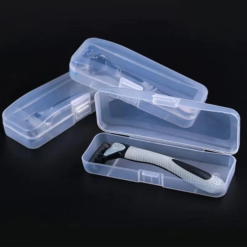 Full Transparent Plastic Case Razor Boxes Men Universal Shaver Storage ...