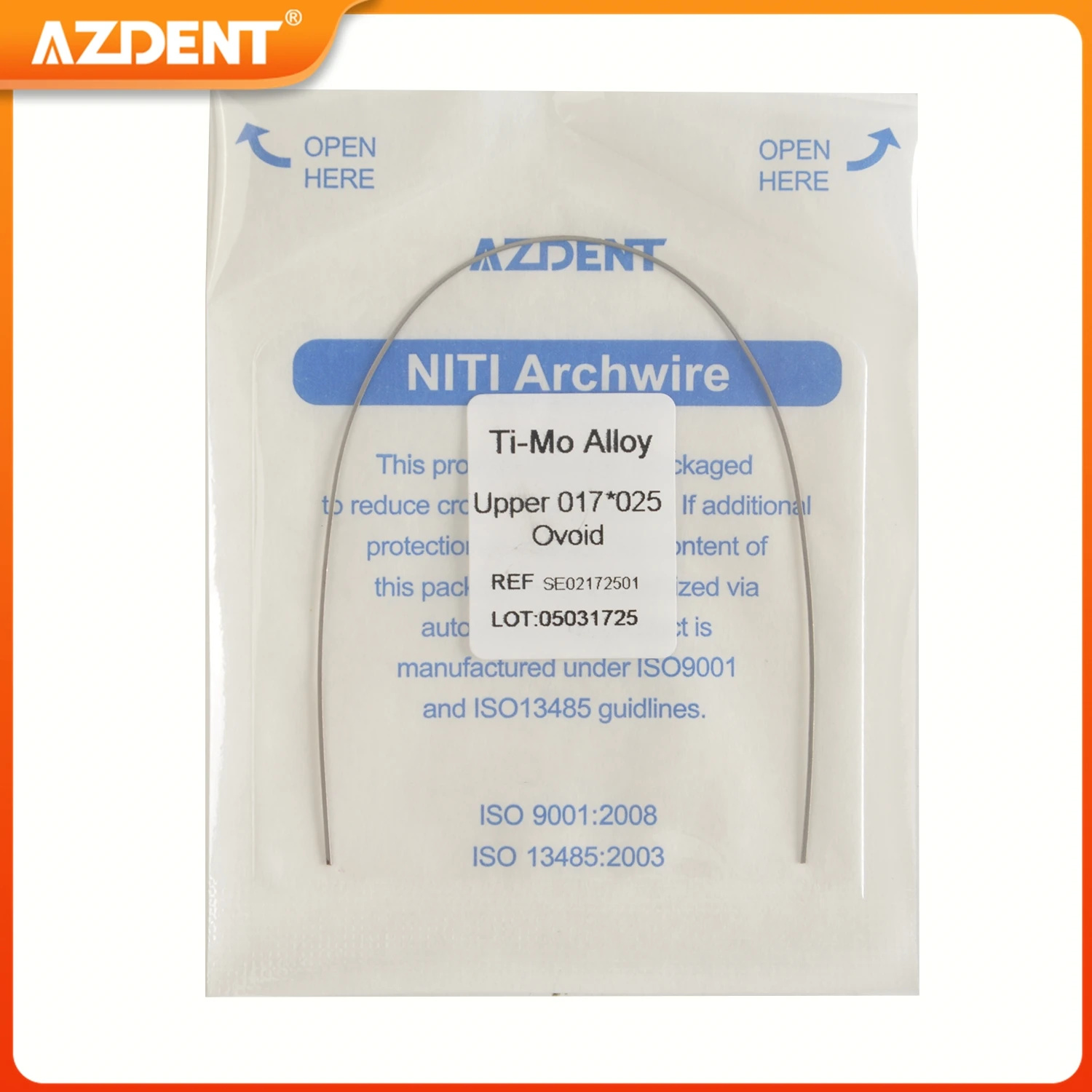 1PC-Pack-AZDENT-Dental-Orthodontic-TMA-Beta-Titanium-Molybdenum-Alloy-Arch-Wires-Rectangular ...