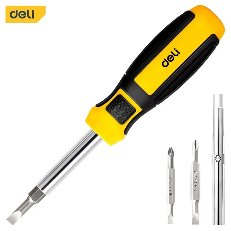 Deli-6-IN-1-Screwdriver-Set-Household-Plum-Screwdriver-Full-Cross-Flat ...