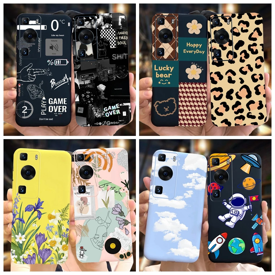 For Huawei P60 Pro Case 2023 New Fashion Patterns Slim Thin Back Cover ...