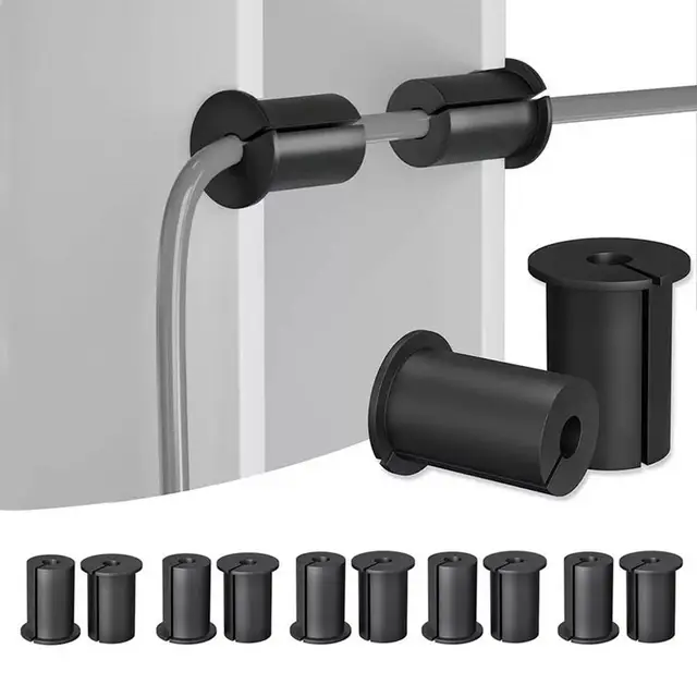 Silicone Waterproof Wall Cable Routing Kit Bushings 4-Pack White Rubber ...