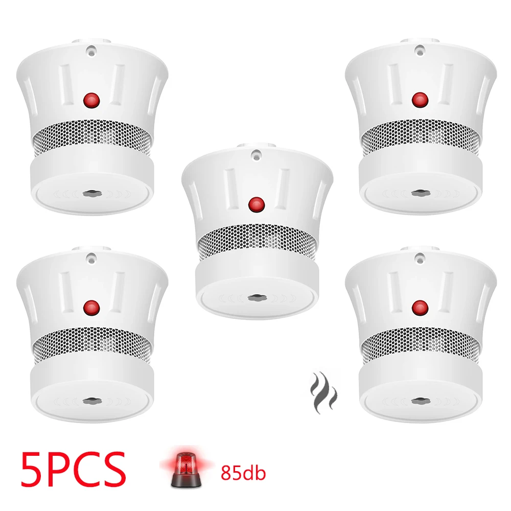 CPVAN Independent Smoke Detector Home Security Protection Fire Smoke ...