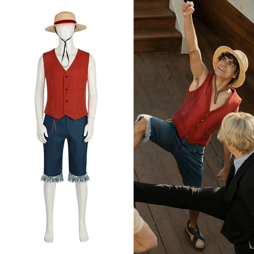 Anime-Monkey-D-Luffy-Cosplay-Costumes-Luffy-Uniforms-Luffy-Suits-With ...