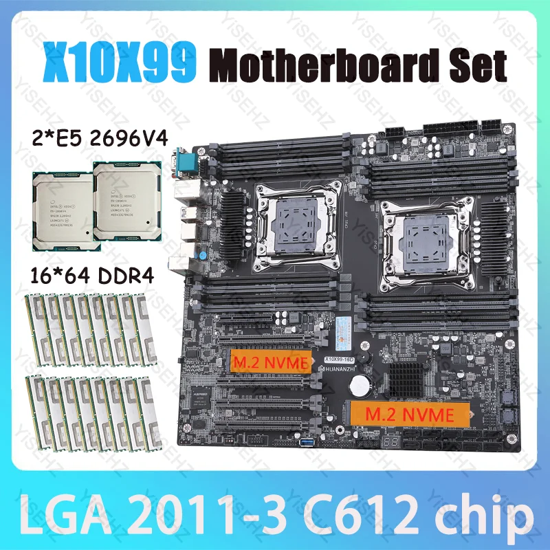 HUANANZHI-X10X99-16D-Dual-CPU-Motherboard-Set-LGA-2011-3-With-2-E5-2696 ...