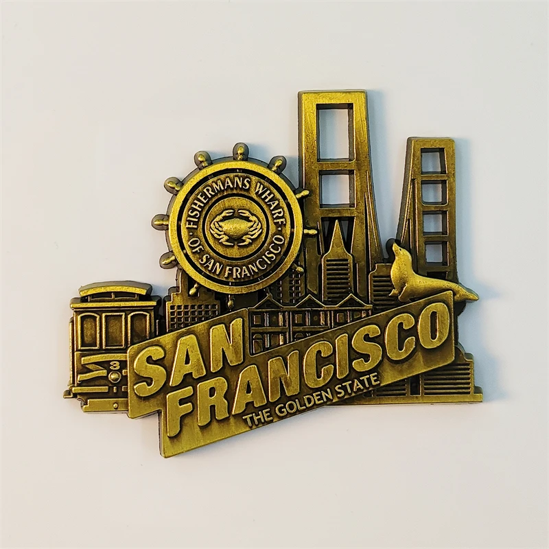 America-San-Francisco-The-Golden-State-Metal-3D-Stereoscopic-Tourism ...