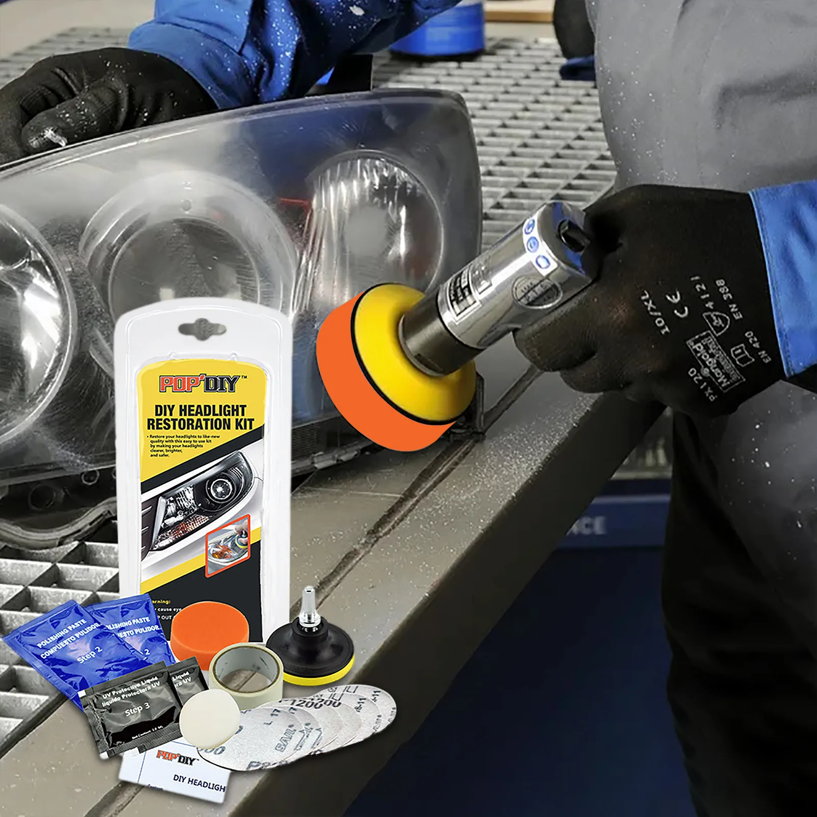 Car Headlight Restoration Polishing Kits Headlamp Repair Kits Car Light ...