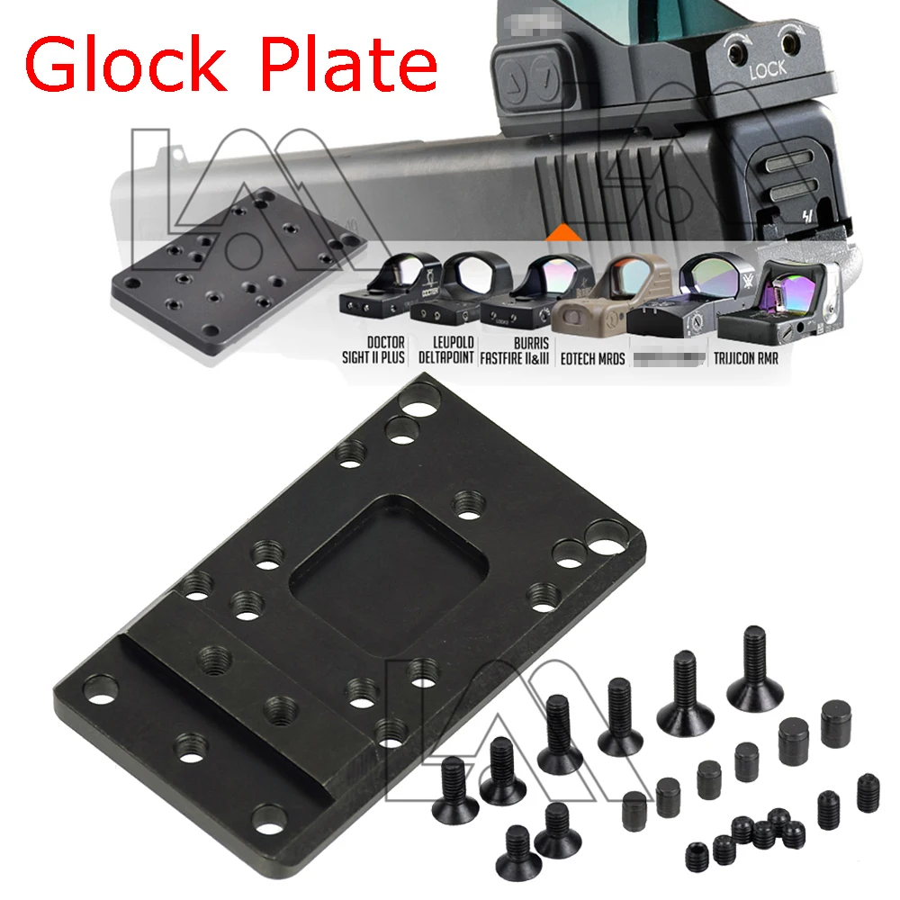 Glock-17-18-19-Rear-Sight-Mount-Plate-Base-Mount-Fit-For-Universal-Red ...
