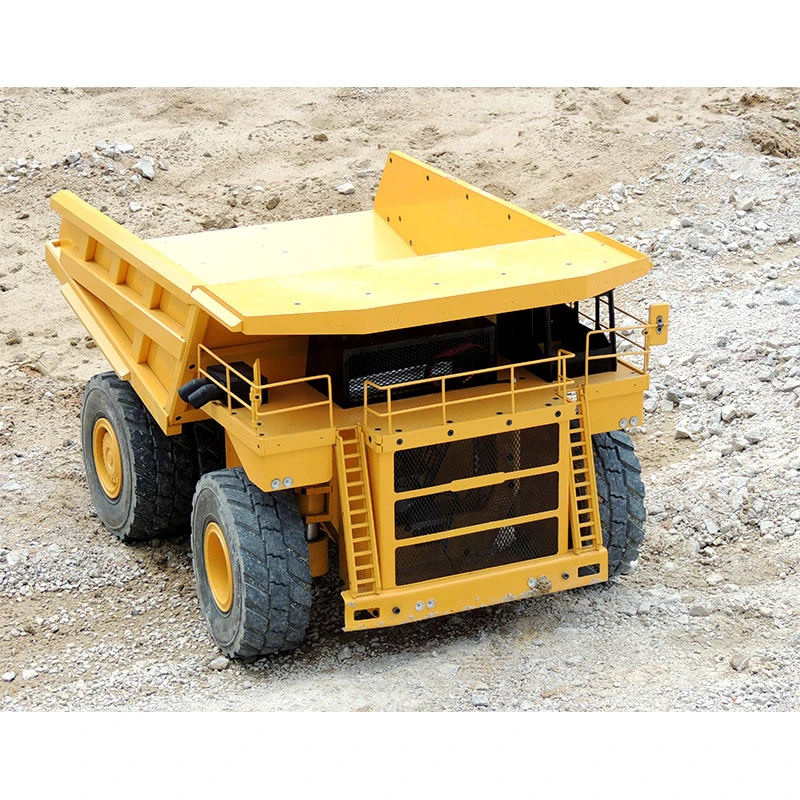 JDM 1/14 RC Metal Hydraulic Mining Dumper Bogie Truck Car Model I6S ...