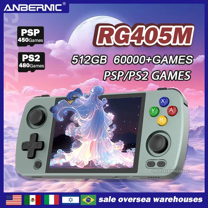 HOT-ANBERNIC-RG405M-Portable-Handheld-Game-Console-4inch-IPS-Touch ...