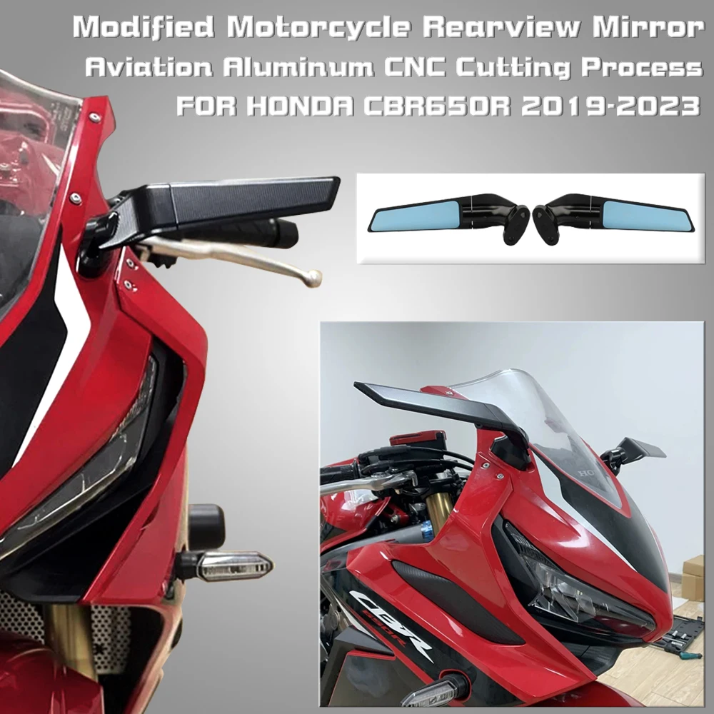 2023-CBR-650R-Motorcycle-Black-Adjustable-Rearview-Mirrors-Stealth ...