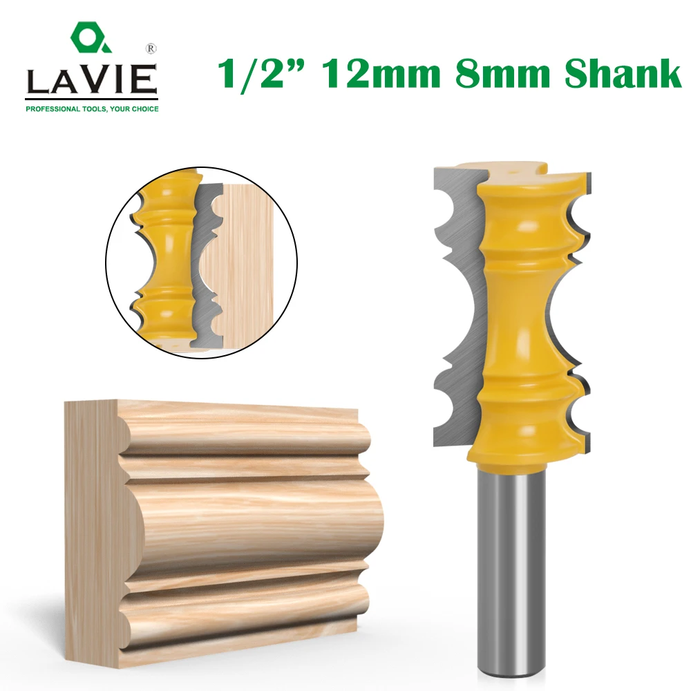 LAVIE-1pc-8mm-Shank-12mm-1-2-Elaborate-Chair-Rail-Molding-Router-Bit ...
