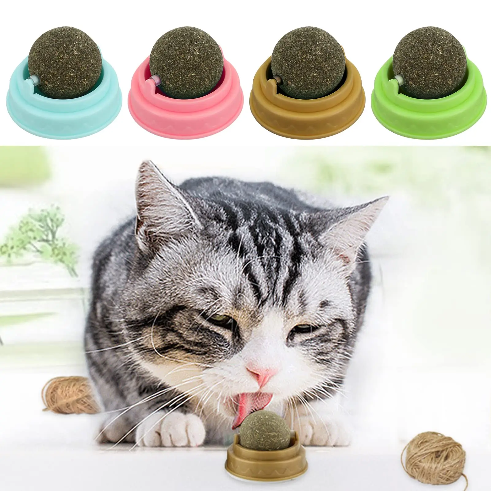 Cats-Toys-Natural-Catnip-Cat-Rotatable-Licking-Catnip-Wall-Ball-Toy ...